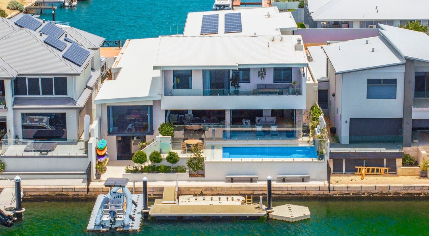 Stunning Waterfront Masterpiece with Dual Water Views Now Available in ...