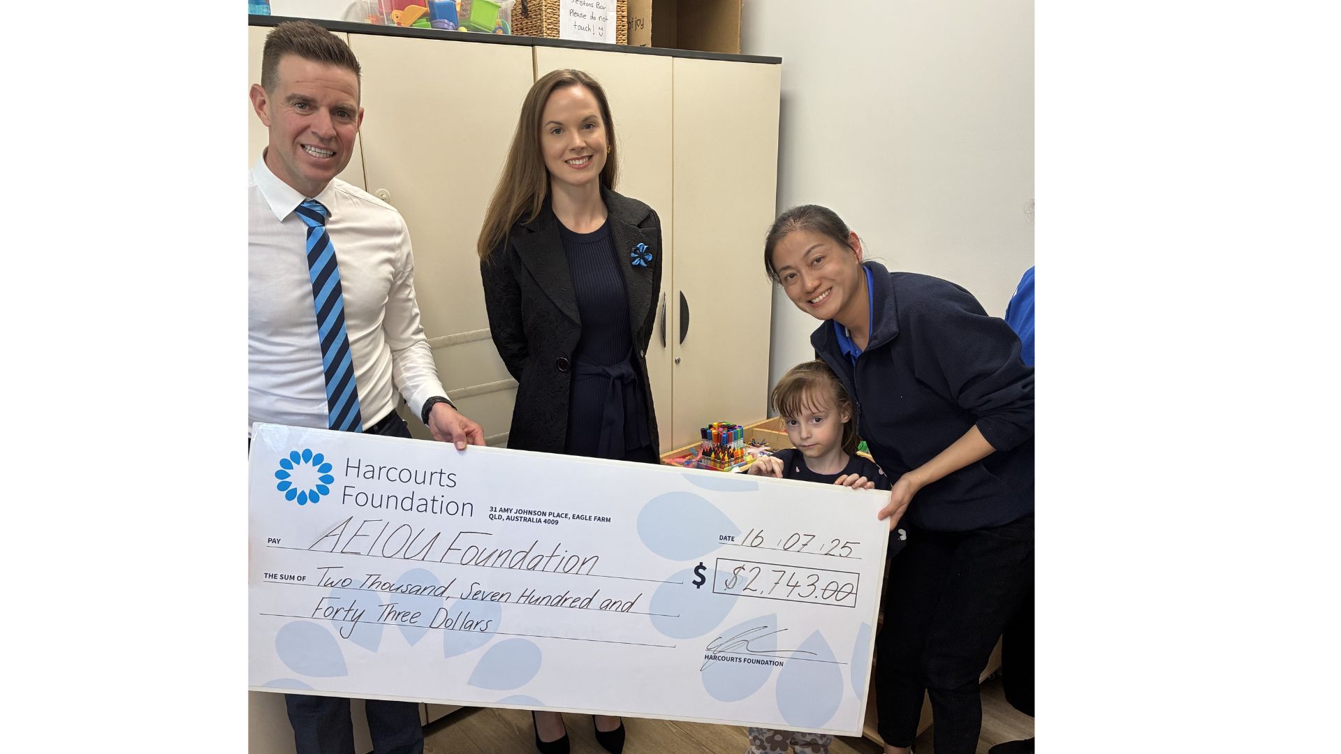 Harcourts Foundation Supports AEIOU Foundation with Generous Grant ...